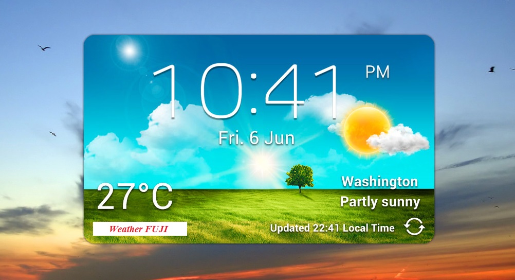 The Best Clock And Weather Widget For Your IPhone IOS Fuji Weather
